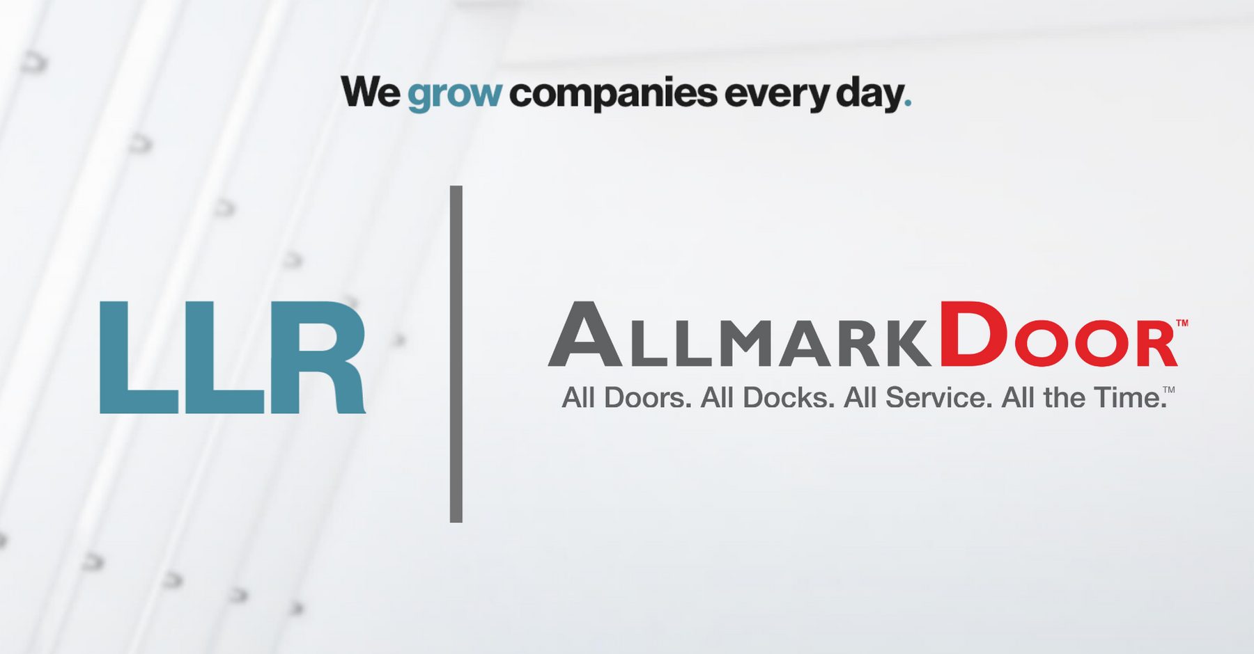 Allmark Door Secures Investment from LLR Partners | LLR Partners